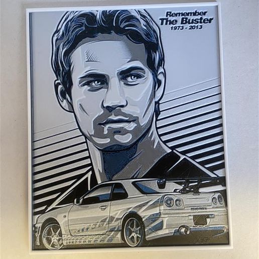 paul walker draw