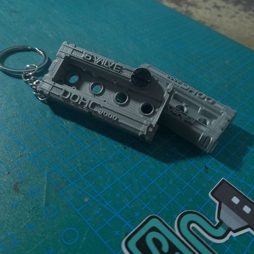 STL file Key ring Valve Cover 4G63 Mitsubishi Valve Cover Key ring ...