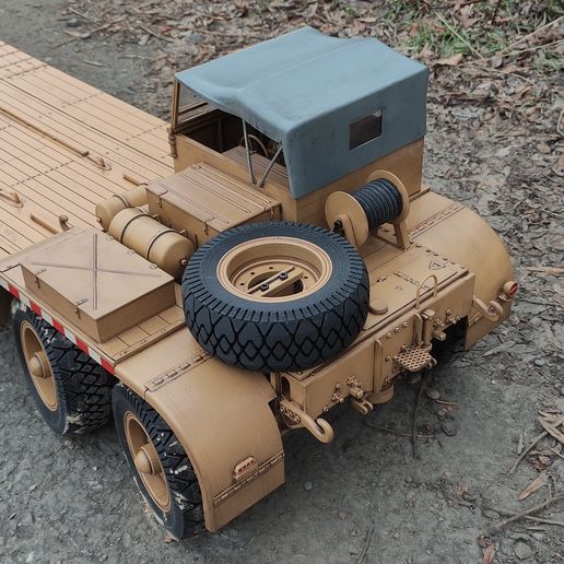 🪖 1/10 RC german Sd.Ah.116 tank transporter trailer・ 3D File for 3D ...