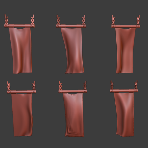 🦸 Hanging Banners・ 3D File for 3D printing・Cults