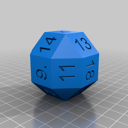 🎲 18 sided Dice・Free STL File for 3D printing・Cults