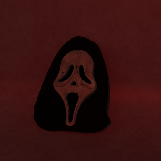 🗿 Ghostface wall・Free STL File for ・Cults