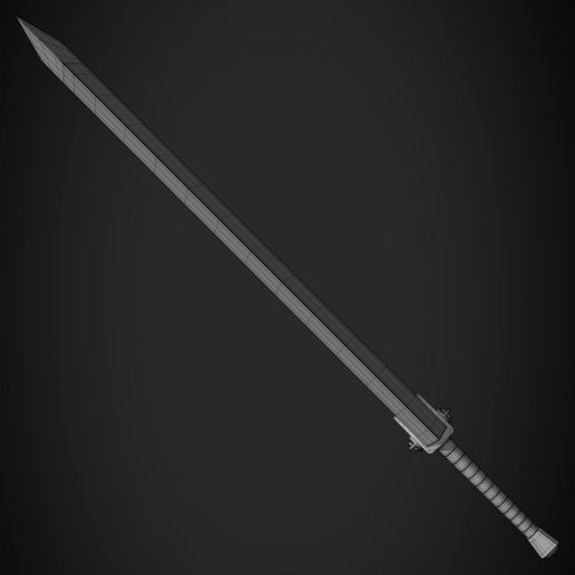 🐉 Berserk Guts Dragon Slayer Sword for Cosplay・ STL File for 3D ...