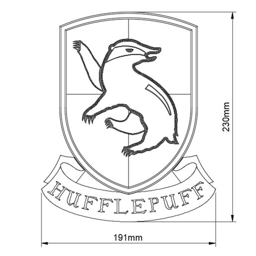 hufflepuff crest simple
