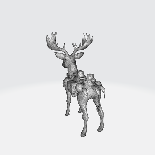 🦌 Futuristic Steampunk Robotic Deer with Mechanical Details・ 3D File ...
