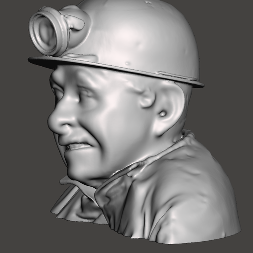 👴 Old miner・ STL File for 3D printing・Cults
