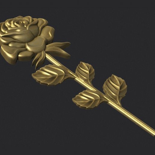 🌹 Rose relief 3D Model・ STL File for 3D printing and CNC machining ...