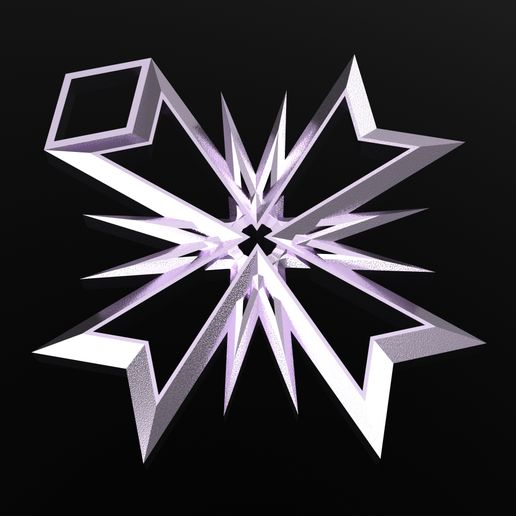 SPIKY IRON CROSS・ STL File for 3D printing・Cults