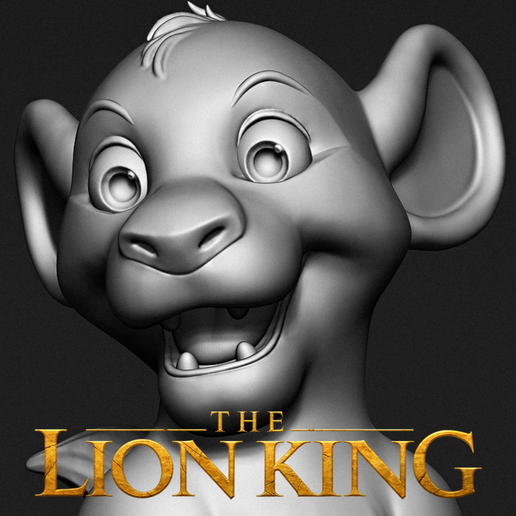 STL file Simba/Mufasa - The Lion King - Disney 🦁 ・3D printable model to ...