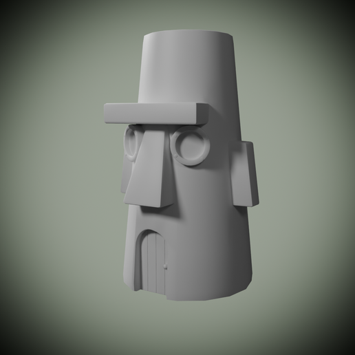 STL file Spongebob squarepants - Squidward house plant pot 🏠 (OBJ)・3D ...