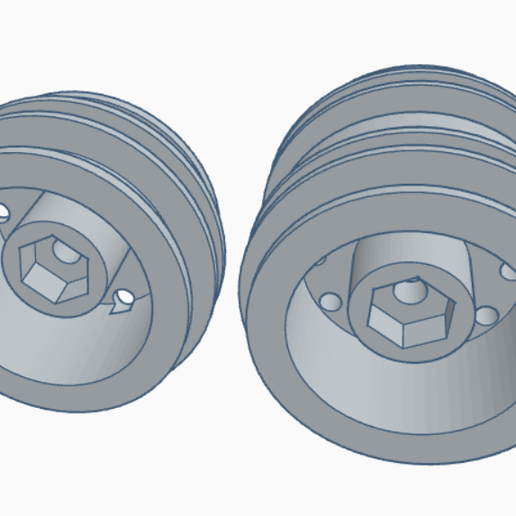🛞 1/18th scale 1.0" Alcoa style Dually wheel 7mm hex・Free STL File for ...