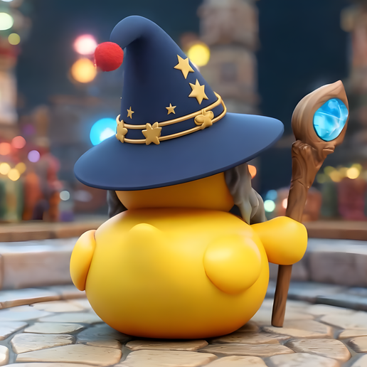 🦆 Wizard Duck・ STL File for 3D printing・Cults