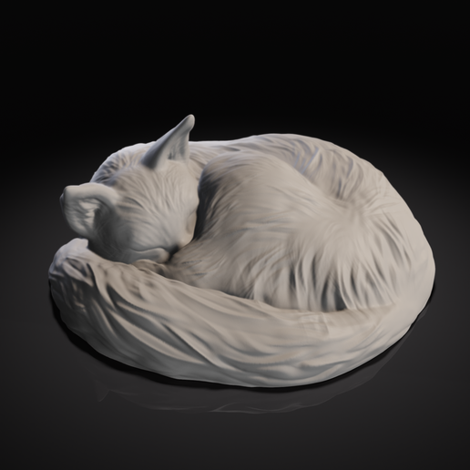 😴 Sleeping cat・ STL File for 3D printing・Cults