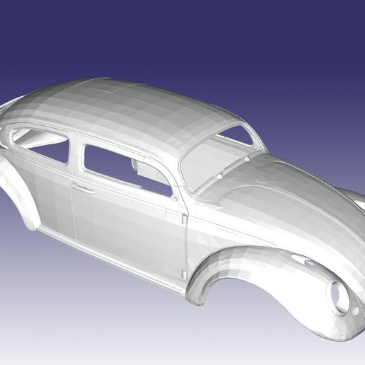 🪲 VW Beetle stretched Funny Car・ STL File for 3D printing・Cults