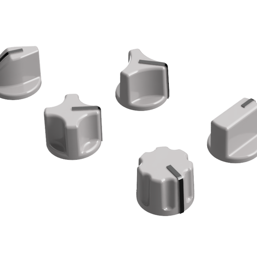 🎛️ AH‑64 Pilots Lighting Panel Knobs — CAD & STL・ STL File for 3D ...