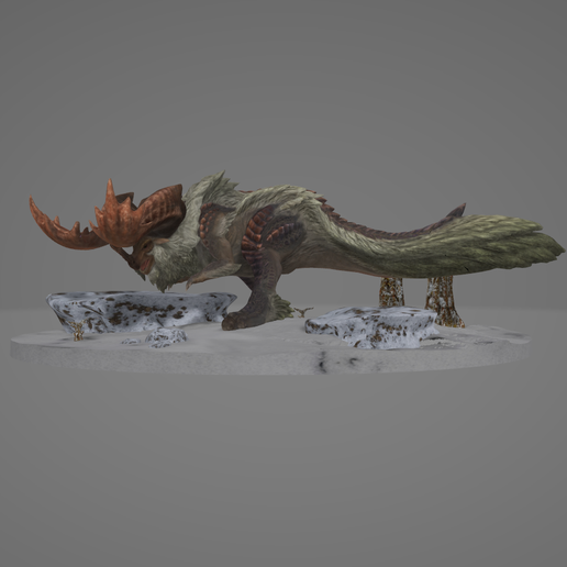 👹 MONSTER HUNTER BANBARO FIGURE・ STL File for 3D printing・Cults