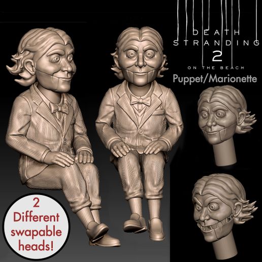🏖️ Dollman Puppet Death Stranding 2 On the Beach Sitting Stop Motion ...