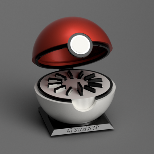 STL file Pokeball Nintendo Switch Cartridge Spinner 🐉 ・3D print object ...