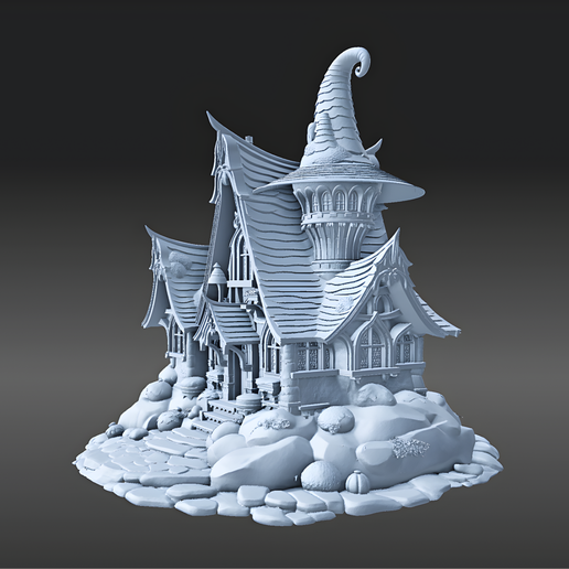 🏠 Gothic Fairytale House 3D Model STL Paintable Miniature Figure for ...