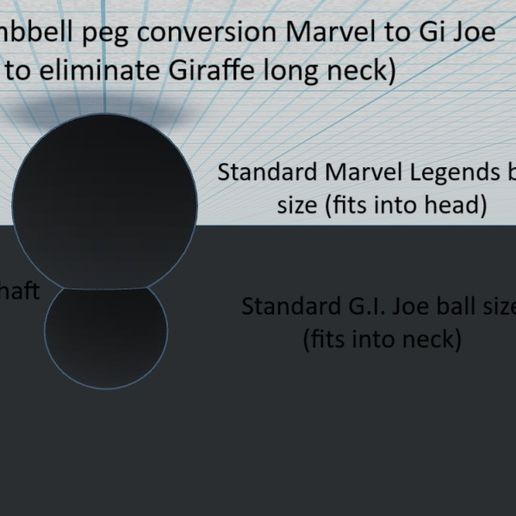 🦸 Marvel head to Gi Joe body conversion neck peg READ DESCRIPTION (2 ...