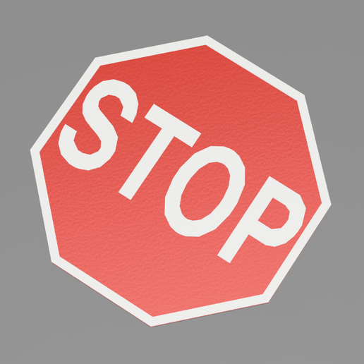 Free STL file Stop Sign raised letters 🛑 ・3D print design to download・Cults