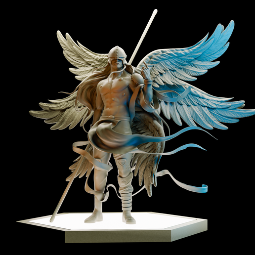 🐉 Angemon - Anime Digimon・ STL File for 3D printing・Cults