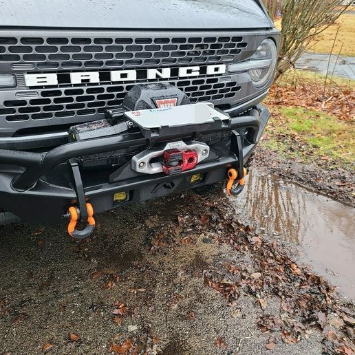 ⬆️ Flip Up License Plate Mount for Ø1.75” roll cage / nerf bar / bull ...