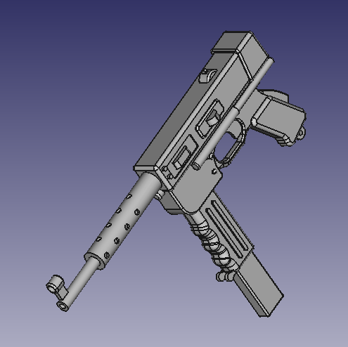 STL file MAT-49 SUBMACHINE GUN PROP GUN DIORAMA PROTOTYPE CONCEPT 🔫 ・3D print object to download ...