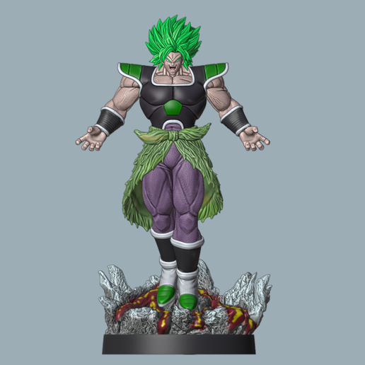 STL file Super Broly 🐉 ・3D printable design to download・Cults
