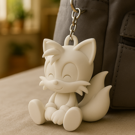 🗝️ Tails Sitting Keychain - 3D Print Ready STL・ STL File for 3D ...