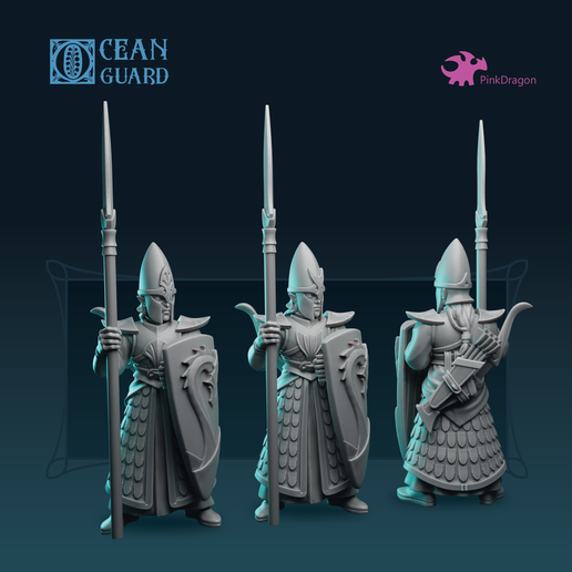 🌊 Ocean Guard Elves・ 3D File for 3D printing・Cults