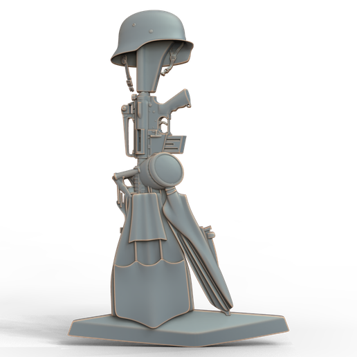 📁 3D Model STL File for CNC Router Laser & 3D Printer 1321. Fallen hero ...