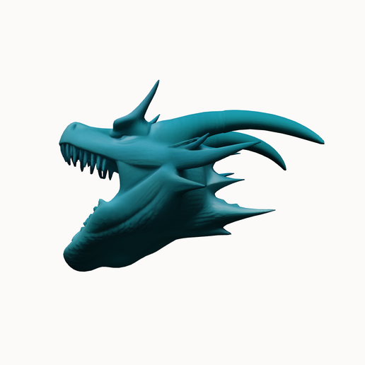 🐉 dragon head model・ STL File for 3D printing・Cults
