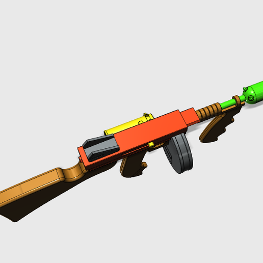 🔫 Bioshock machine gun upgrade #1・Free STL File for ・Cults