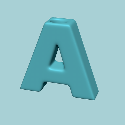 🏺 Vase A - Alphabet Vases Collection Letters - STL Printable・ STL File ...