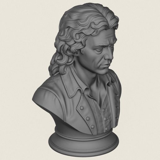 🗿 Sir Isaac Newton・ 3D File for 3D printing・Cults