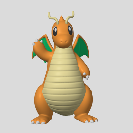 STL file Pokemon Dragonite No. 0149 Evolutionary Combo Line 🐉 ・Model to ...