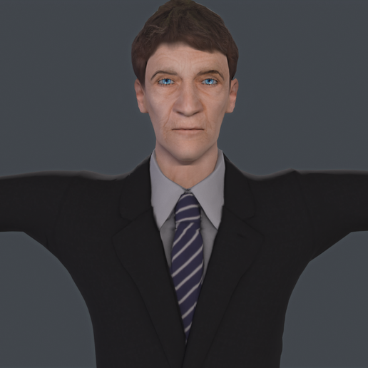 👴 Old Classic Man・ OBJ File for 3D printing・Cults