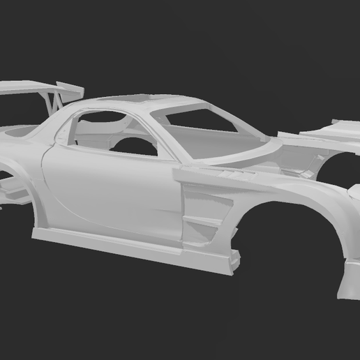 🚗 Body lift kit rx7 fd3s 1/43 400 mm・ STL File for 3D printing・Cults