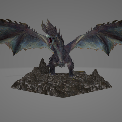 👹 MONSTER HUNTER ALATREON FIGURE・ STL File for 3D printing・Cults