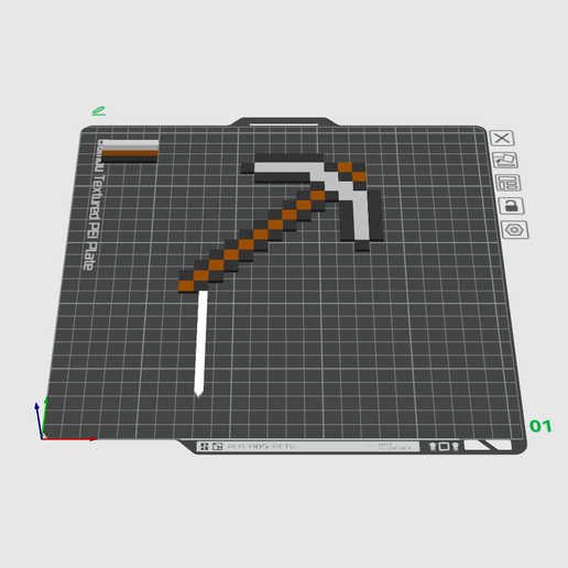 Free 3MF file Cake Topper - Colorized - Minecraft - Axe 🍰 ・3D printer ...