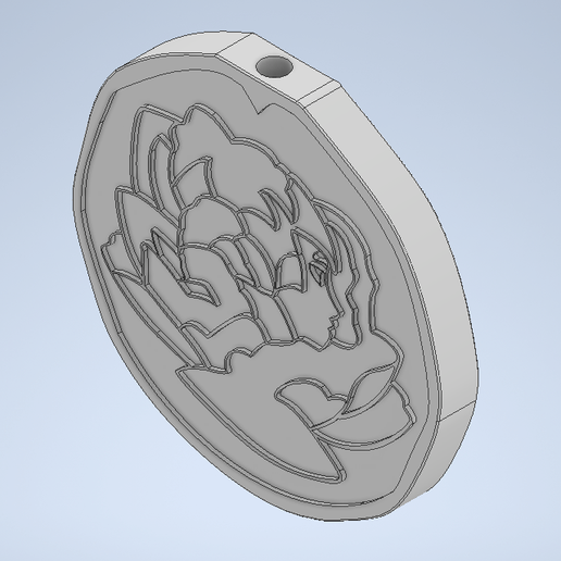 STL file Arcane blue rose necklace 🌹 ・3D printing idea to download・Cults