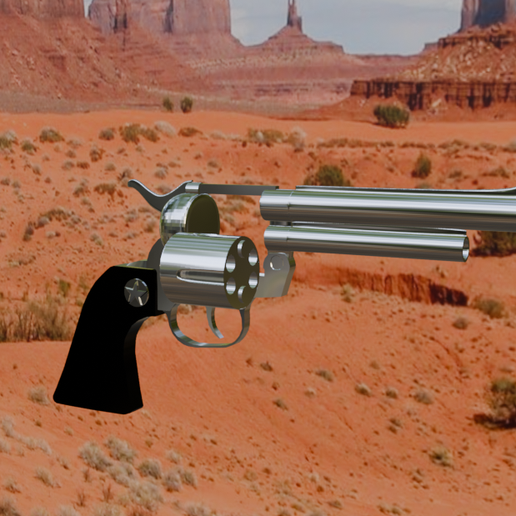 🤠 Revolver cowboy gun・Free STL File for 3D printing・Cults