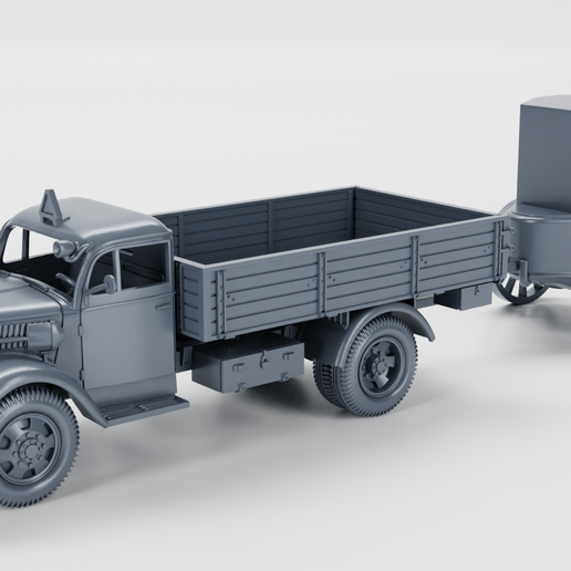 🇩🇪 Opel Blitz 3-Tons (standard+flatbed) + mobile bunker Panzernest ...
