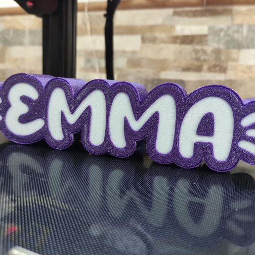 Archivo STL Emma LED name 🪞 ・Diseño para descargar y imprimir en 3D・Cults