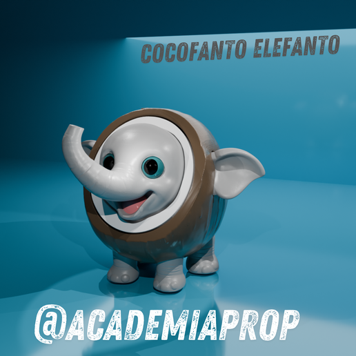👾 COCO FANTO ELEFANTO - MULTICOLOR BY PARTS・ 3D File for 3D printing・Cults