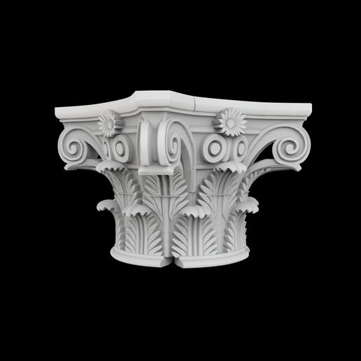 🗿 Corinthian Column Fragment 3D Printable Model・ STL File for 3D ...