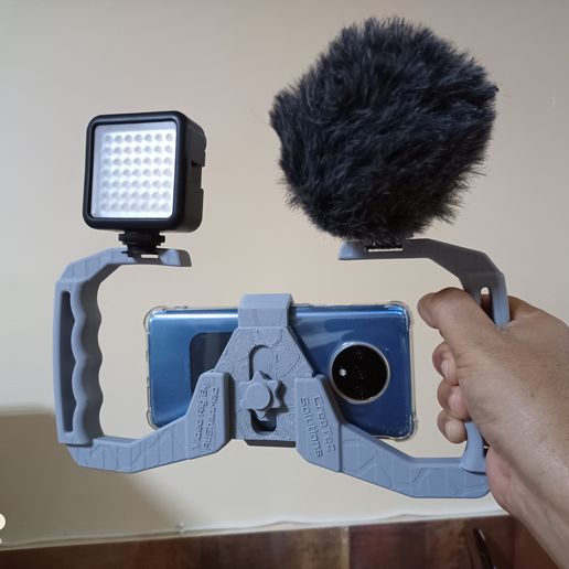 Archivo STL 3D printed Universal Smartphone Video Rig 📱 ・Modelo de ...