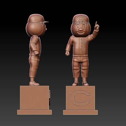 ⚾ MLB - Mr RED mascot statue - Cincinnati Reds - 3d Print・ 3D File for ...