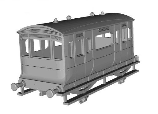 🛤️ Shropshire and Montgomery Railway LSWR Royal Saloon Coach 1/43 scale ...